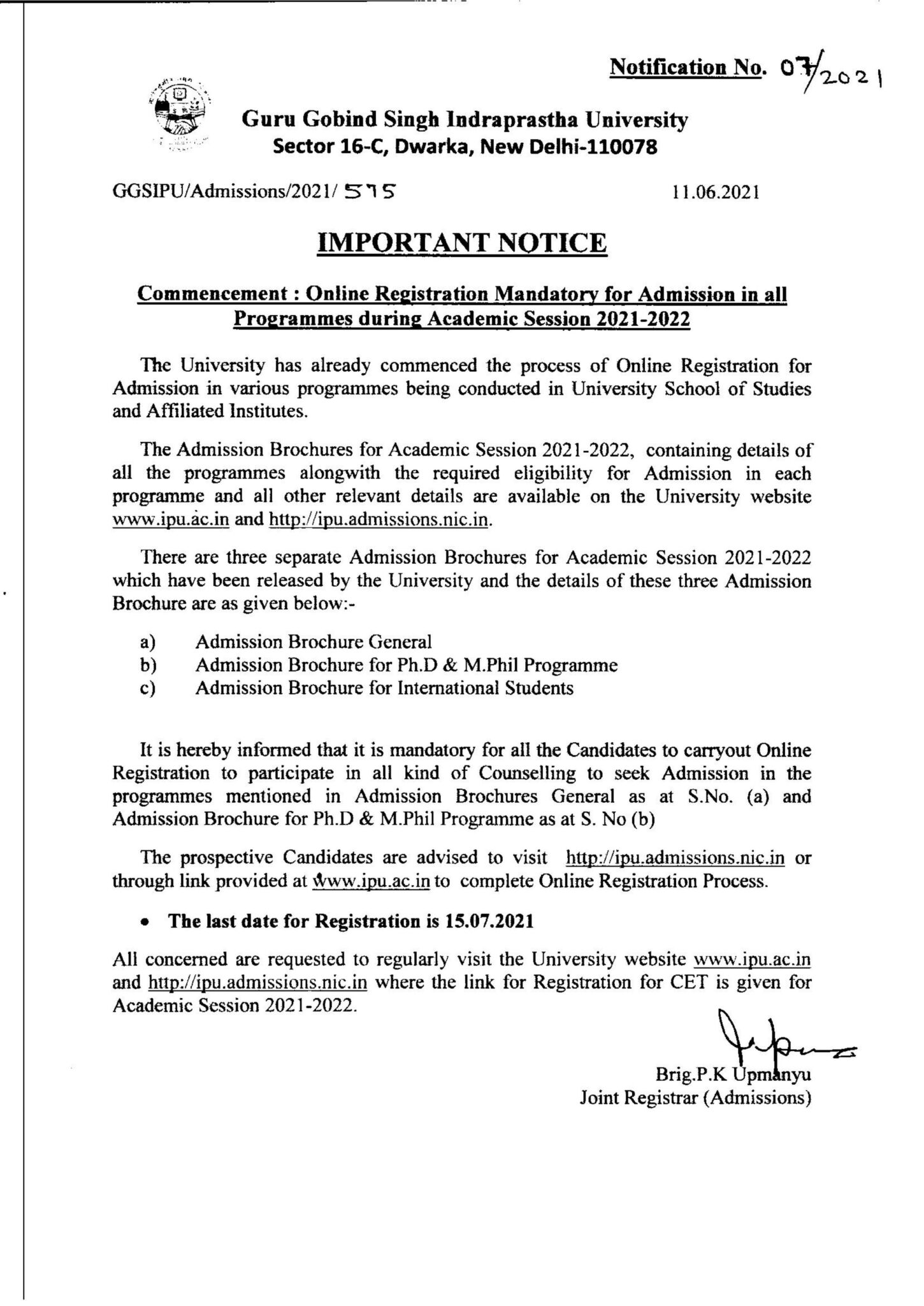 Ipu Cet 2021 Application Form Ggsipu Admission